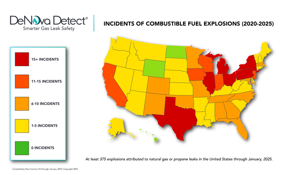 Natural Gas Incident Map